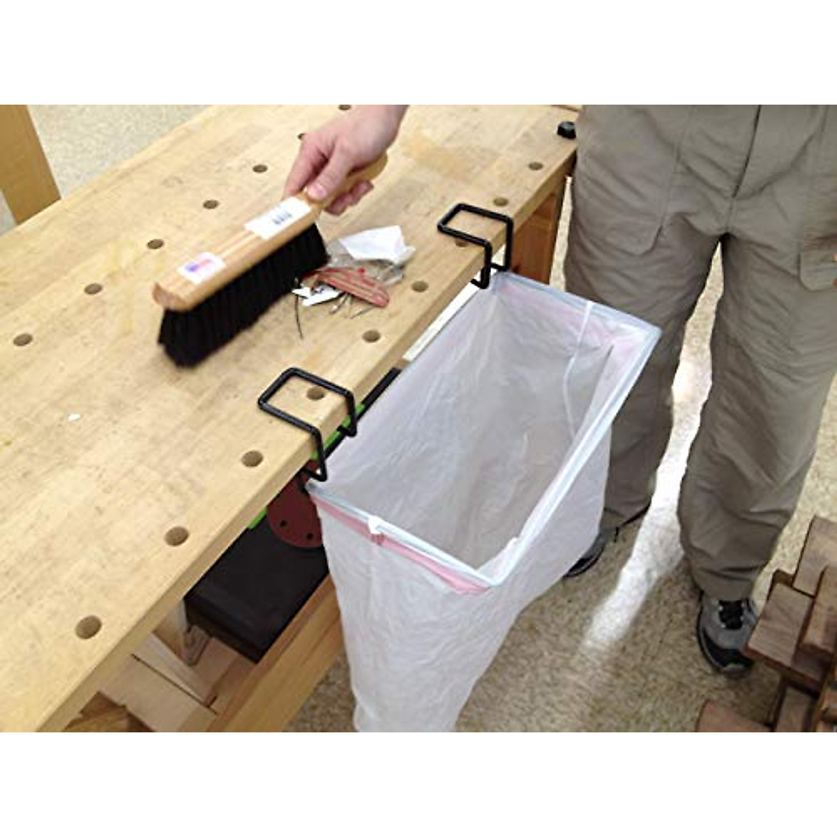 AMERICAN MADE THE ORIGINAL- Trash-Ease-Table - Portable Trash Bag Holder, Camping, Tailgating, Picnics, Parties, Crafting, Scrapbooking,13 gallon garbage bag size, NO tools needed