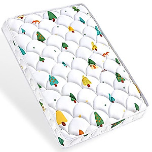 Noiseless Premium Foam Pack and Play Mattress Topper-Breathable and Odorless Playpen Mattresses Topper,Sturdy Edges and Non-Toxic Play Yard Mattress Pad Fits for Graco & Baby Trend & Pamo Babe Playard