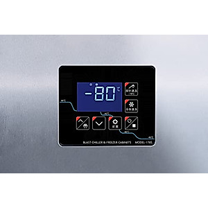 Kolice Commercial Heavy Duty 22 Trays Shock Freezing Blast Chiller & Freezer Included Trays Cart,Chest Freezer,Blast Freezer-Lowest temperature -112°F