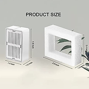 Cat Water Fountain Filters, Petilog 8 Carbon Filters& 2 Foams Filters with Holders, Pet Water Fountain Filters