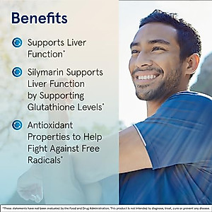Jarrow Formulas Milk Thistle 150 mg With 30:1 Standardized Silymarin Extract, Dietary Supplement for Liver Function Support, 200 Veggie Capsules, 66-200 Day Supply