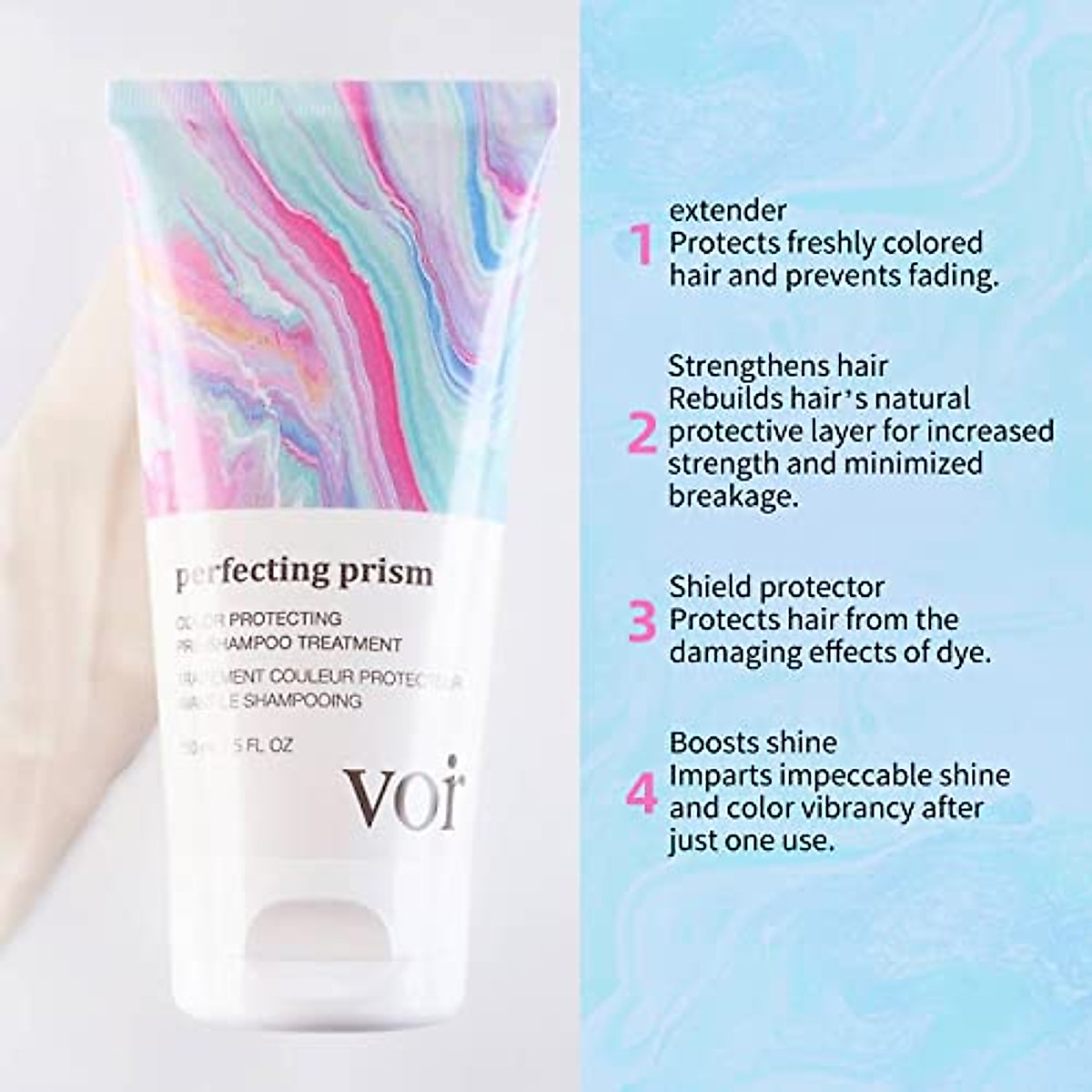 Voir Haircar Perfecting Prism Color Protecting Pre-Shampoo Treatment 5.0 Fl Oz