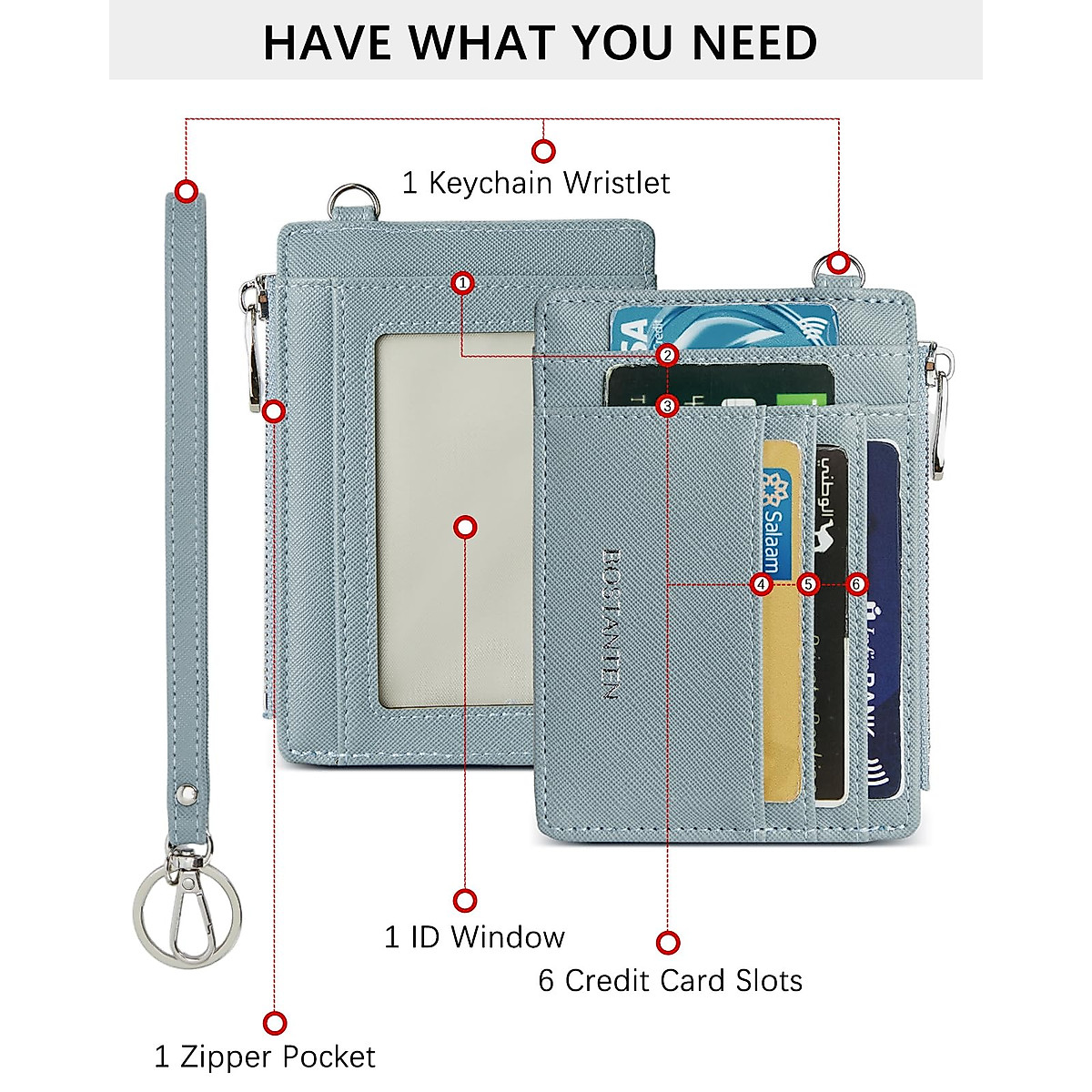 BOSTANTEN Small Wallet For Women ＆ Backpack for women