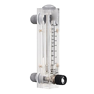 YLHHWVY Meter 0.2-2GPM Meter High Accuracy Panel Type Acrylic Liquid Flowmeter Science Lab Flowmeters
