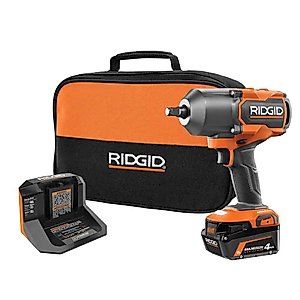 Pacroban 18V Brushless Cordless 4-Mode 1/2 in. High-Torque Impact Wrench Kit with 4.0 Ah Battery and Charger