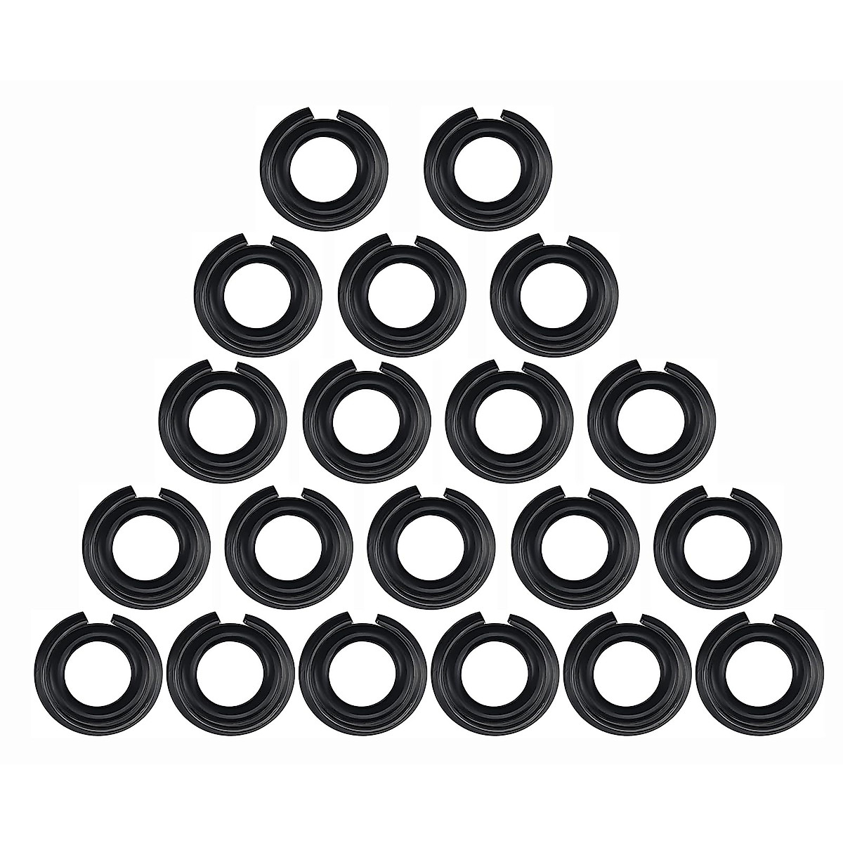 Generic 1/2"" Impact Wrench Socket Retainer Rings Clip with O-Ring,Fits Replacement Impact Wrench Tool Parts and Accessories,O-ring Square Drive Socket Retainer Ring （20 Sets/Pack）