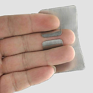 Tsugar Finger Guards for Cutting, Stainless Steel Finger Guard for Cutting Vegetables, Chopping Protector for Dicing and Slicing in Kitchens