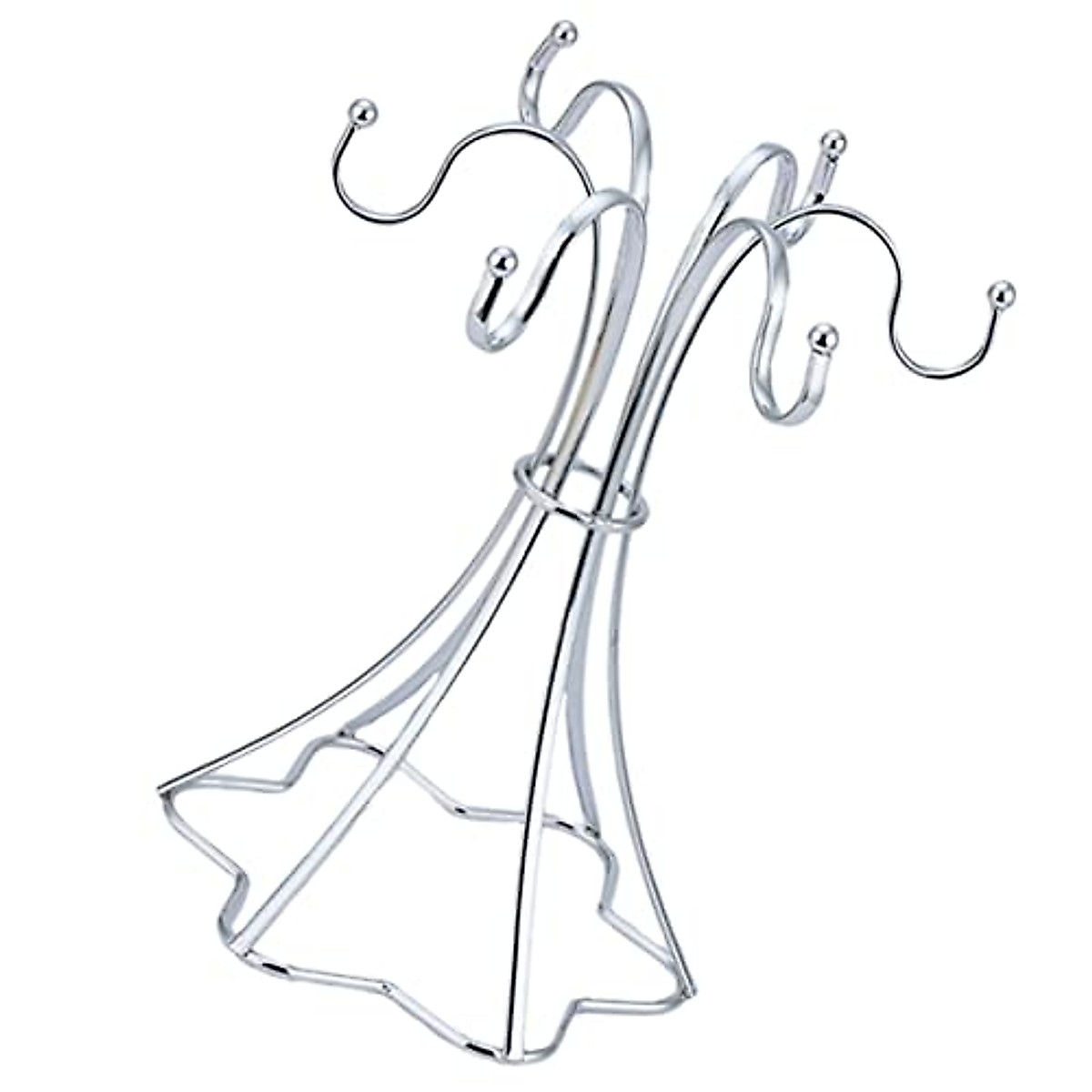 Hemoton 2 Pack Stylish Steel Mug Home Storage Mug Hooks Coffee Cup Stand Coffee Mug Tree Tree Holder Stainless