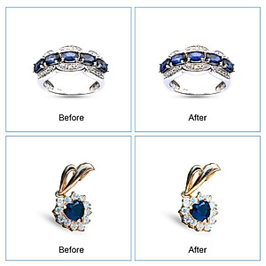 UKOKE 3800S, Professional Jewelry Timer, Portable Household Ultrasonic Cleaning Machine, Eyeglasses Denture Cleaner, 0.6 L, Silver