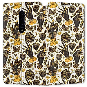 Wallet Phone Case Compatible with OnePlus Nord OnePlus 11 8T+ 10T 5G 8 Pro 1+7T Pro 7 Vintage Hands Flip Aesthetic Slim Folio Gold Roses Lightweight Cover Protective Shockproof Victorian PU Leather