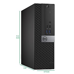 Dell OptiPlex 7040 Small Form Computer Desktop PC, Intel Core i5-6500 3.20GHz Processor, | 16GB Ram, 256GB SSD | HDMI, AMD Radeon RX-550 4GB Graphics, Wireless WiFi, Windows 10 (Renewed)