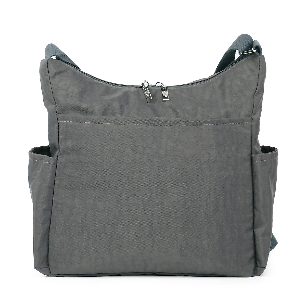 MHCNLL Anti Theft Crossbody Purse RFID Women Nylon Waterproof Lightweight Shoulder Bag (Dark Gray)