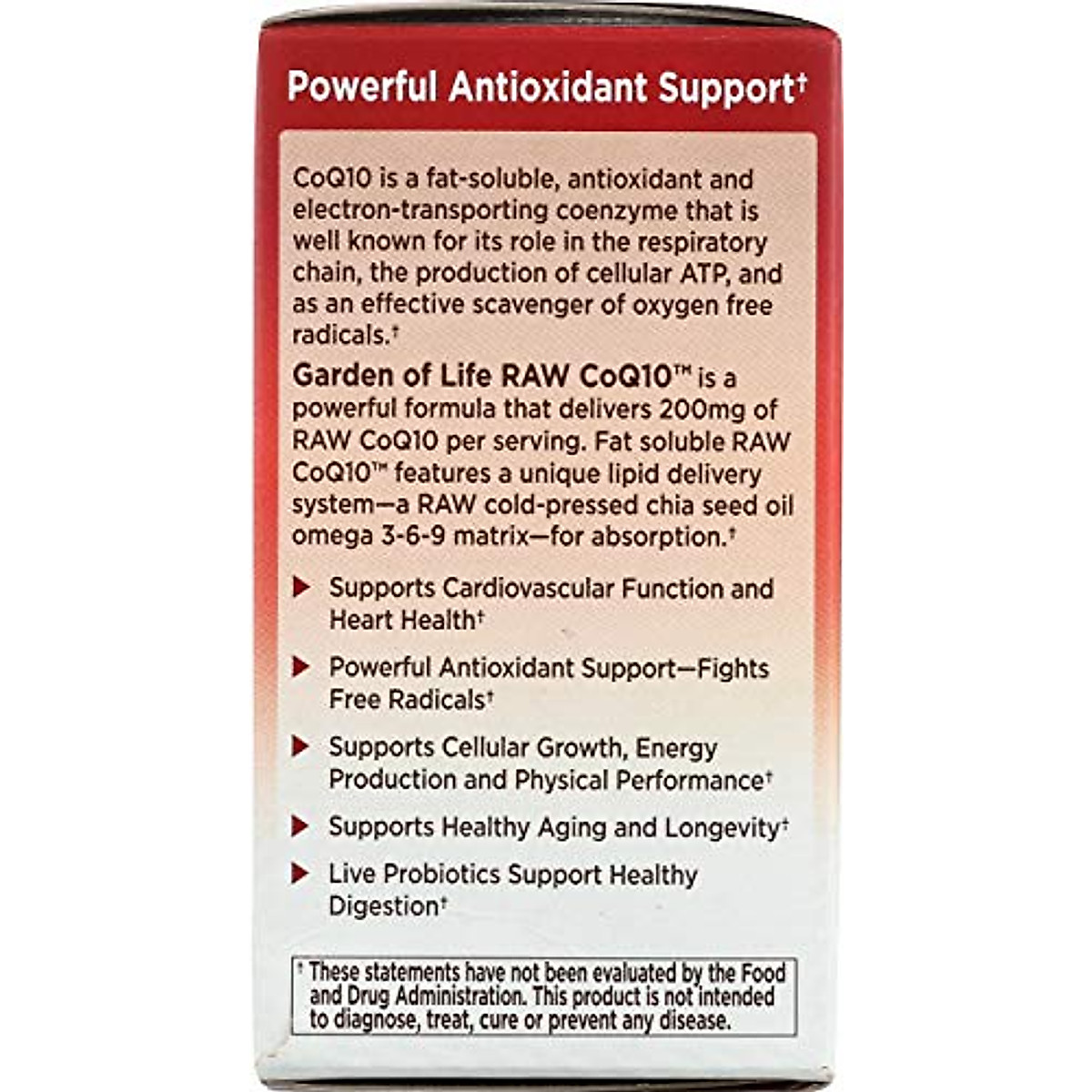 Garden of Life Raw Coq10, 60 CT