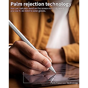 Minibesky iPad Pencil 2nd Generation with Magnetic Wireless Charging,With Apple Pencil Magnetic Charger,Compatible with iPad 6/7/8/9/10,iPad Pro 11 in 1/2/3/4,iPad Pro 12.9 in 3-6th,iPad Air,iPad Mini