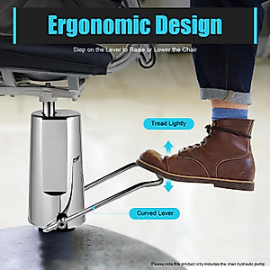 Chair Replacement Hydraulic Pump, 4 Screw Pattern for Bar Beauty Salon Barber Hairdressing Adjustable Height 11cm / 4.3inch & Weight Capacity 440 lbs/200kg