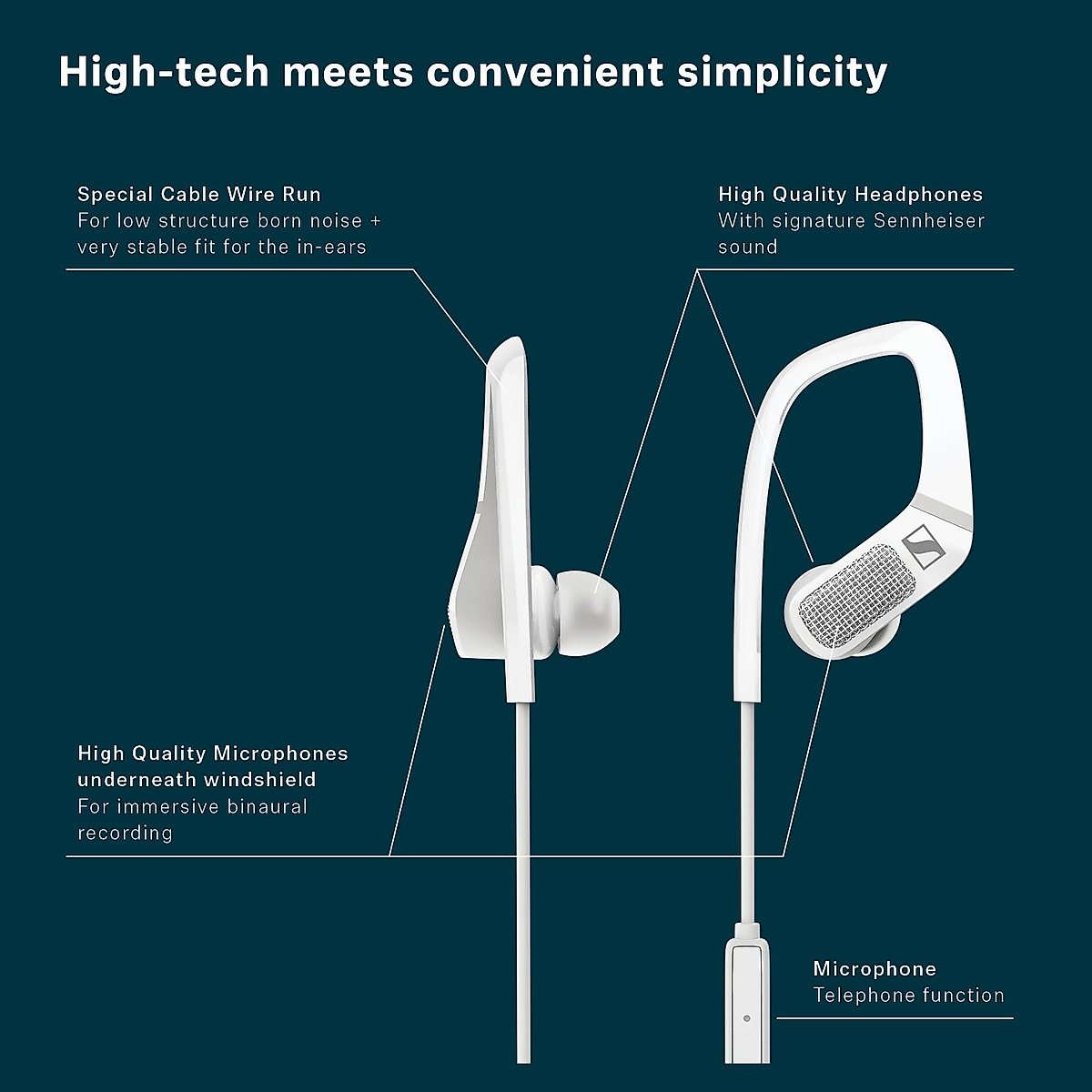 Sennheiser AMBEO Smart Headset (iOS) – Active Noise Cancellation, Transparent Hearing and 3D Sound Recording