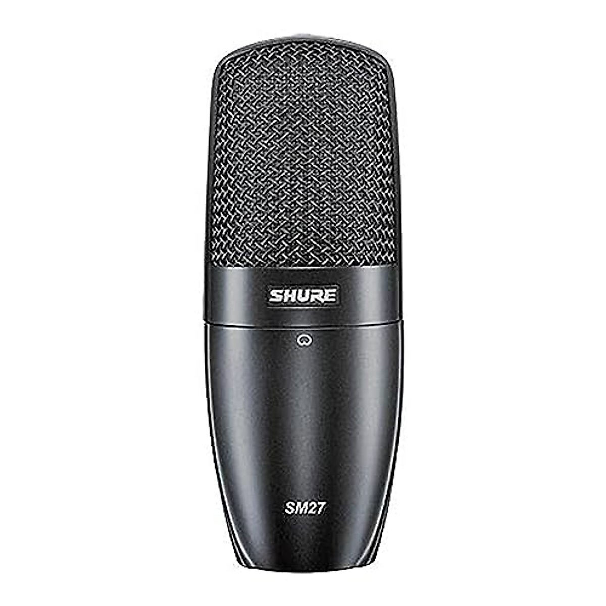 Shure SM27 Professional Large Diaphragm, Side-Address Cardioid Condenser Microphone for Stage or Studio with A32M ShureLock Swivel Adapter and Zippered Carrying Bag (SM27-SC)