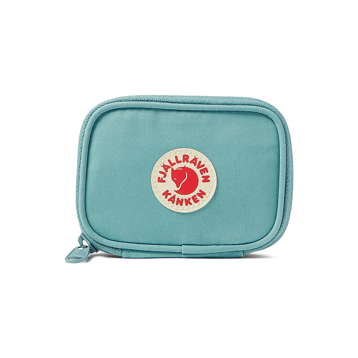 Fjällräven Kanken Card Wallet for Men, and Women - Zippered Compartment with Interior Coin Pocket, Exterior Sleeve, and Durable Design Sky Blue One Size One Size