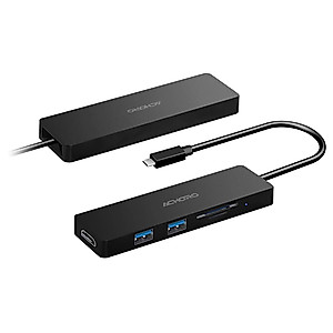 Achoro 5 in 1 Type C Hub Reader Combo - HD MI 4K Full HD SD TF 2 USB Ports Card Reader-Data Transfer USB C Hub Compatible with Laptop, MacBook Pro, iMac