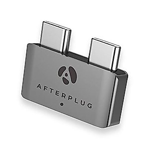 USB C Extender for MacBook with Case, Afterplug 2-Port Type C Male to Female Extension Adapter Compatible with Thunderbolt 3/4 or USB 4 Type C Port; 100W PD, 5K Video & 40Gbps Data