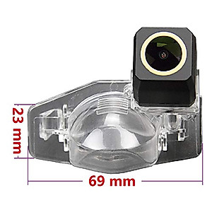 HD 1280x720p Golden Camera for Honda Odyssey Accord Crosstour CR-V CRV Fit Jazz HRV CRZ CRX,3nd Generation Golden Camera Rear View Reversing Backup Camera Night Vision Waterproof License Plate
