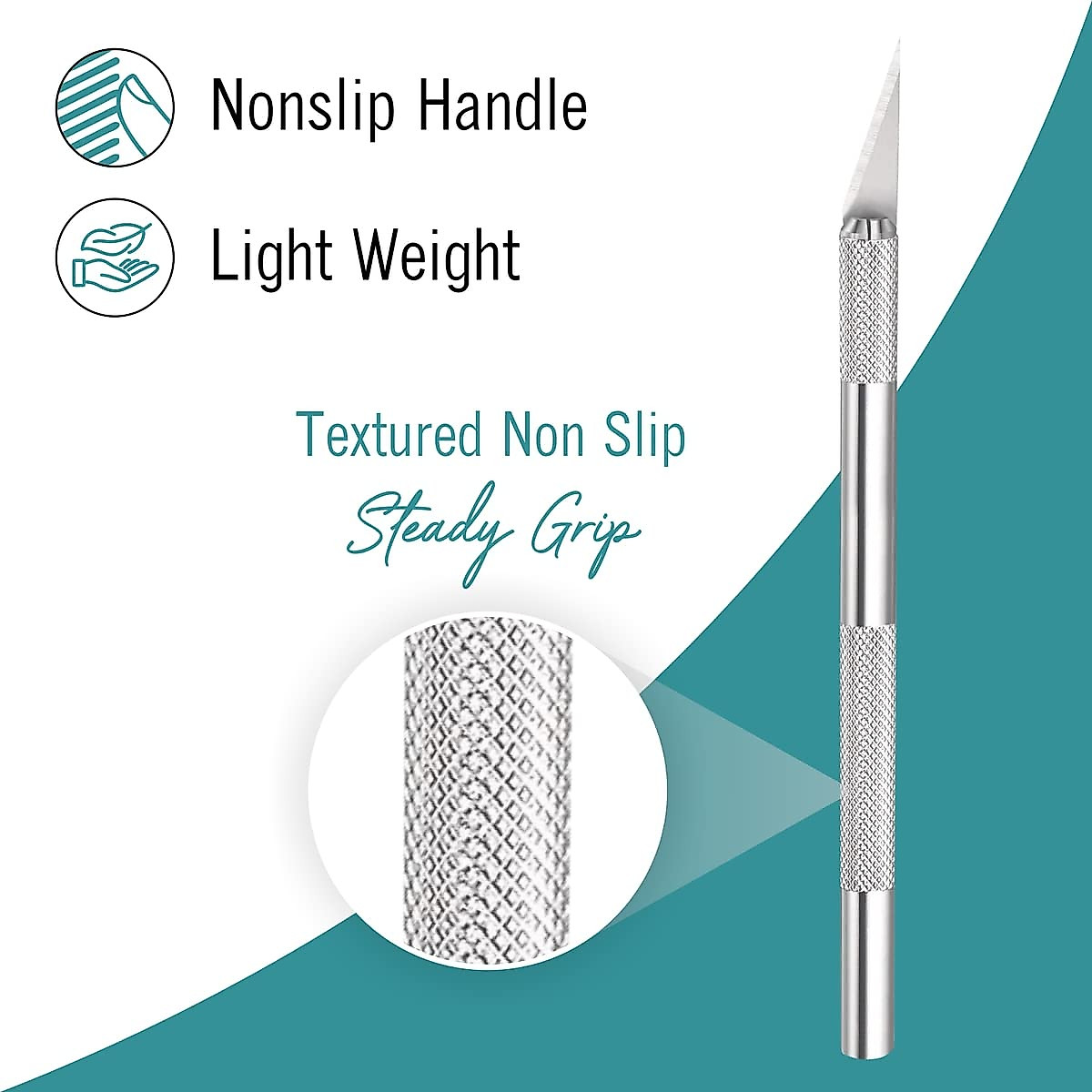 Exacto Knife 12 Metal Craft Knife, Heavy Duty Hobby Knife Exacto Knife Set Number 11 Blade Precision Knife for Moroccan Decor, Cutting and Crafting