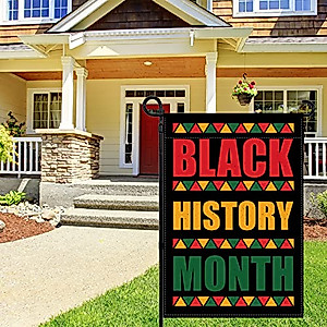 Linen Black History Month Garden Flag Black History Month Yard Sign Afro African American Black History Month Decorations and Supplies Outdoor