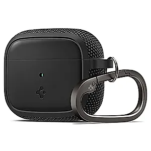 Spigen Classic Fit Designed for Airpods 3rd Generation Case with Keychain, Premium Fabric Airpods 3 Case (2021) - Black