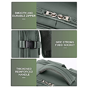 VGCUB Carry on Backpack,Large Travel Backpack for Women Men Airline Approved Gym Backpack Waterproof Business Laptop Daypack,Olive Green