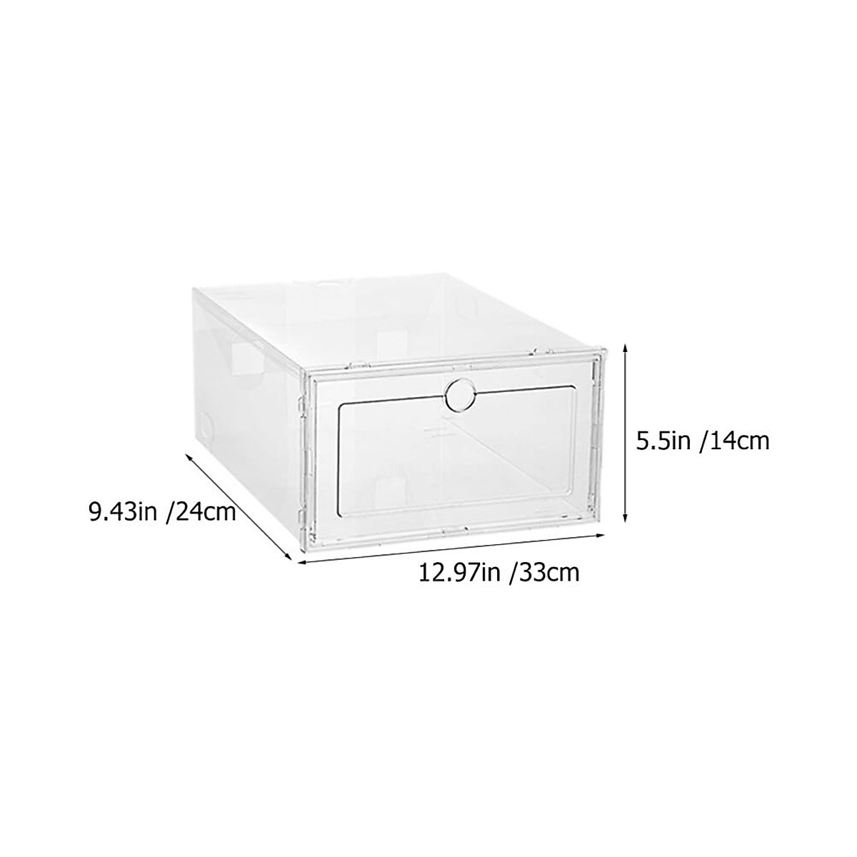 Homoyoyo 4pcs Sneaker Containers Organizer for Cabinets Sneaker Storage Shoe Pp Wall Bracket