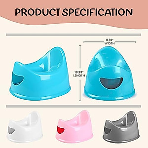 Apybaby Potty Training Seat | Safe Potty Training Toilet Seat for Boys & Girls | Slip Resistant & Comfortable Toilet Chair for Kids & Toddlers | Lightweight & Portable (Snow White)