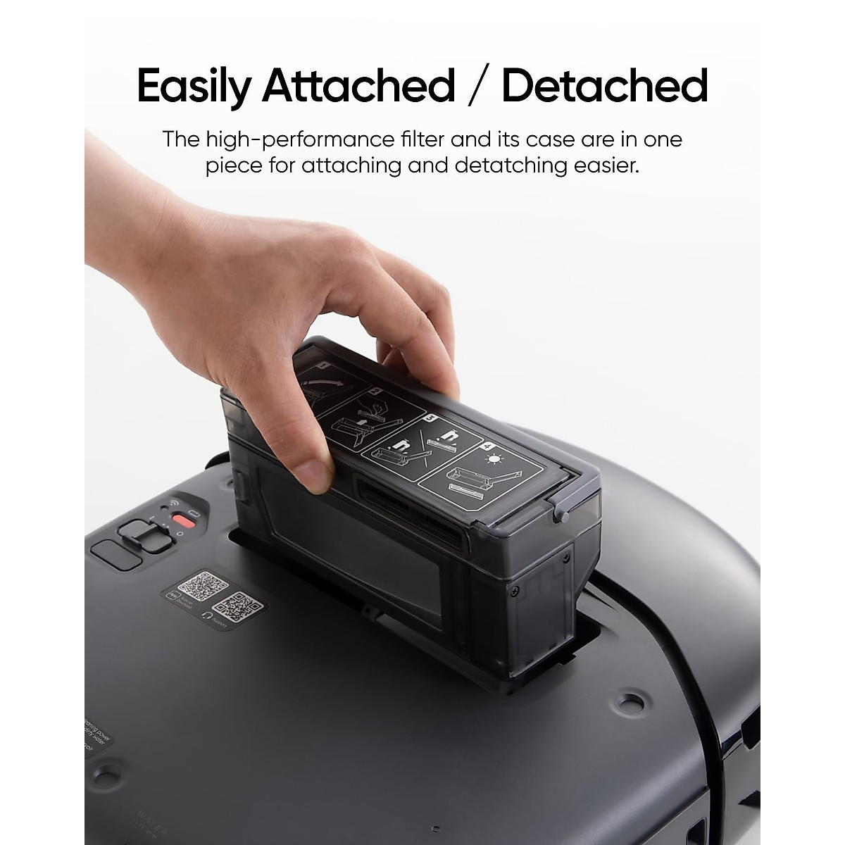 eufy High-Performance Filter for Robot Vacuum Omni S1 Pro, 2 Packs Included