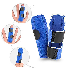 kekafu Trigger Finger Splints, Finger Brace, Finger Knuckle Immobilization, Broken Finger Protector, Broken Fingers Straightening, Arthritis Relief, Pain Relief