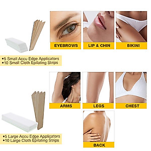 GiGi Hemp Wax Microwave Formula Hair Removal System, Fast, Gentle, and Effective