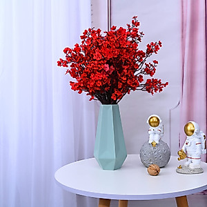 Blue Flowers 6 Bundle Babys Breath Artificial Flowers for Decoration Babies Breath Bouquets Fake Flowers Silk Flowers Gypsophila for Christmas Centerpiece Arrangement Home Wedding Party Garden Decor