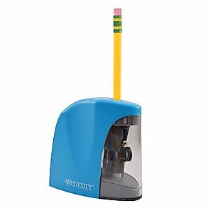 Westcott Kid's Battery Pencil Sharpener, Color Varies (16324)