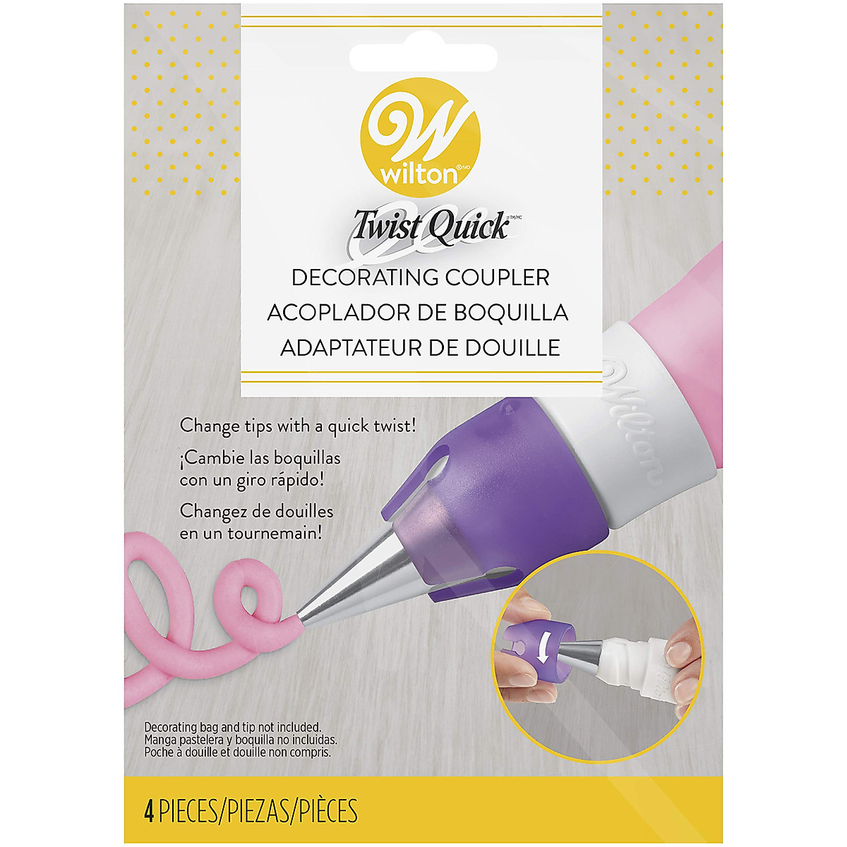 Wilton Decorating Tips, Assorted, White