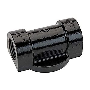 GPI Cast Iron Adapter, 1 inch NPT, For 18 GPM (67 L/min), 1-12 UNF (GPI Genuine Accessory 906004-88)