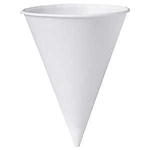 Solo 8RB-2050 8 oz White Paper Cone Cups (Case of 2500)