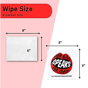 La Fresh 24/7 Makeup Remover Wipes, Easily Remove Waterproof Makeup and Moisturizing, Pack of 50 Individually Wrapped Wet Wipes, Skincare Travel Essentials