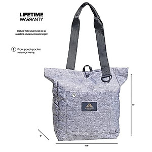 adidas Unisex Everyday Tote Bag, Jersey Grey/Onix Grey/Gilver, One Size