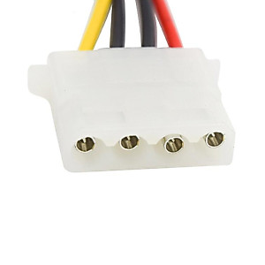2 Pack Computer Molex 4 Pin Power Supply Extension Cable - Female to Male HDD IDE Computer Fan Internal Power Extension Cable 8 Inch