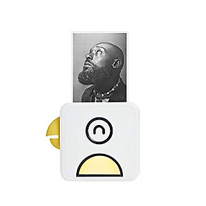 PoooliPrint L2 Inkless Pocket Printer, Yellow + White Sticky Paper 3 Rolls