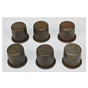 Galapagoz Metal Spout Dust Caps for Master Oil Bottle Spouts Vintage Style 6 PCS USA