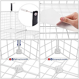 SONGMICS 16-Cube Shelves Organizer, Modular Bookcase, DIY Closet Cabinet Shelf White ULPI44W