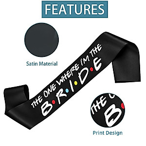 Bride to Be Sash, The one Where I'm The Bride ' Sash for Hens Party Wedding Decorations Party Favors Accessories Future Wifev1