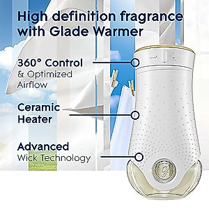 Glade PlugIns Refills Air Freshener, Scented and Essential Oils for Home and Bathroom, Clean Linen, 6.7 Fl Oz, 10 Count (Packaging May Vary)