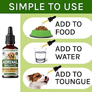 Аdrеnаl Balance for Dogs and Cats - Cushings Treatment for Pets, Аdrеnаl Support w/Ashwagandha, Licorice Root, Rhodiola Rosea – Best Cushings Treatment for Dogs - 2oz Harmony Herbal Drops