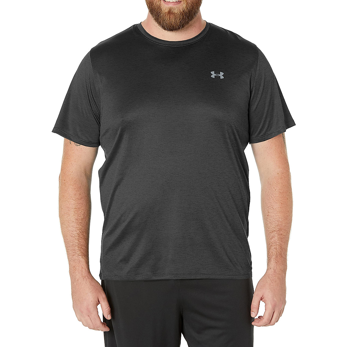 Under Armour mens Training Vent 2.0 Short-Sleeve T-Shirt , Black (001)/Pitch Gray , Medium