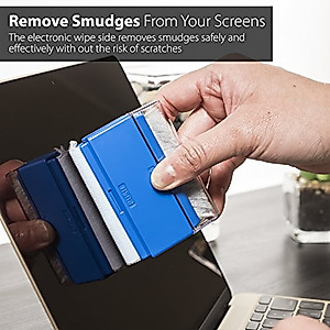 GreatShield Universal Screen Cleaning Kit, Microfiber Cloth + 2 Sided Brush + Non-Streak Solution Spray [for TV, Laptops, PC Monitors, Smartphones, Tablets, Camera, Keyboard and Other Electronics]